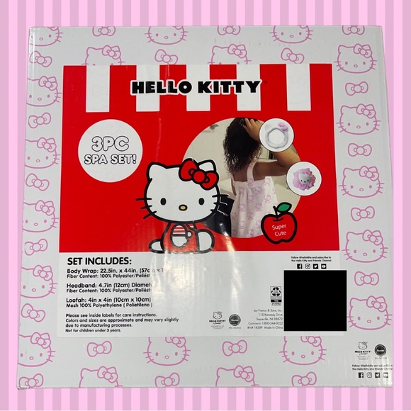Sanrio | Bath | 224 Hello Kitty By Sanrio 3pc Spa Set | Poshmark
